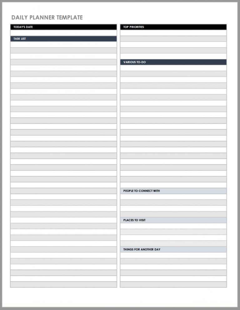 Free Daily Work Schedule Templates Smartsheet Daily Huddle Agenda ...