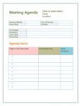 Teacher Team Meeting Agenda Template