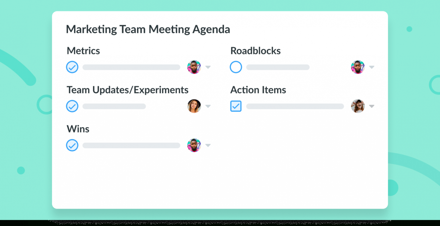 Sample Free Template Add Value To Your Weekly Marketing Meetings ...