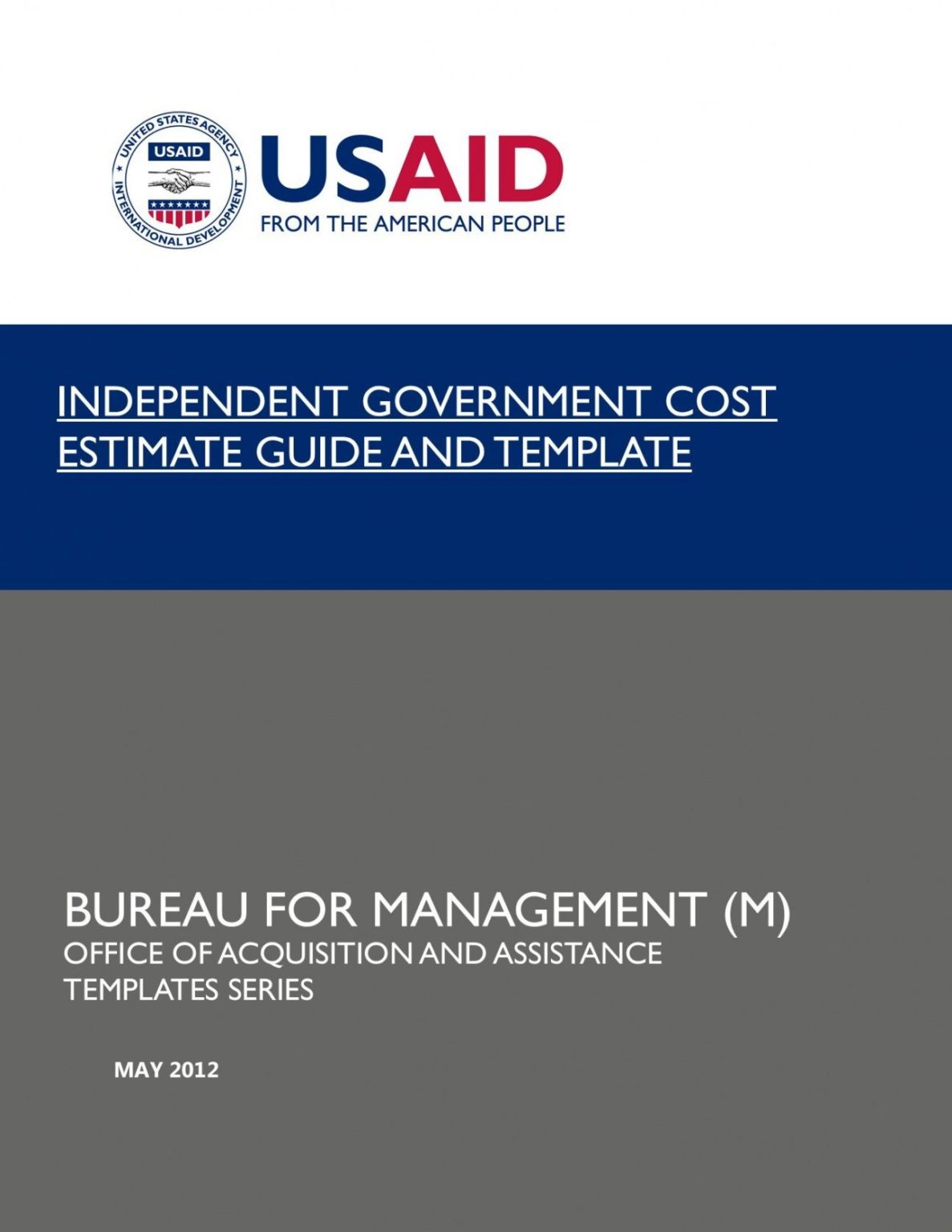 Independent Government Cost Estimate Guide And Template Independent ...