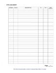 Free 50 Printable Log Sheet Templates Direct Download Tutoring Log ...
