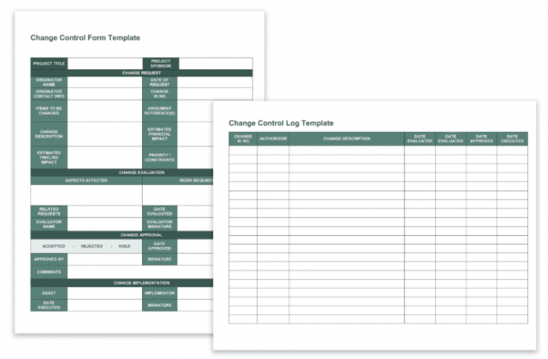 Editable 14 Free Program Management Templates Smartsheet Change ...