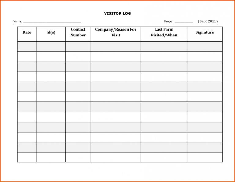 Editable Visitors Register Book Template Qualads Visitor Sign In Log ...