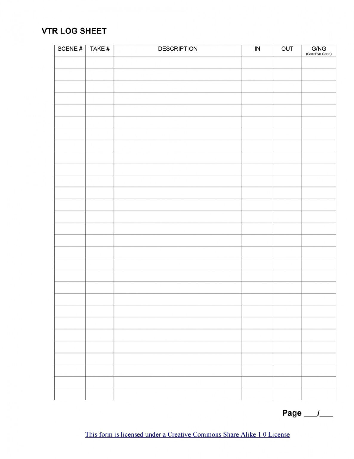 Printable 50 Printable Log Sheet Templates Direct Download Templatelab ...