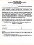 Hunting Release Of Liability Form Template