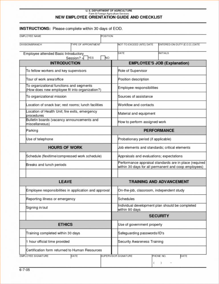 Editable New Employee Orientation Schedule Template New Hire ...