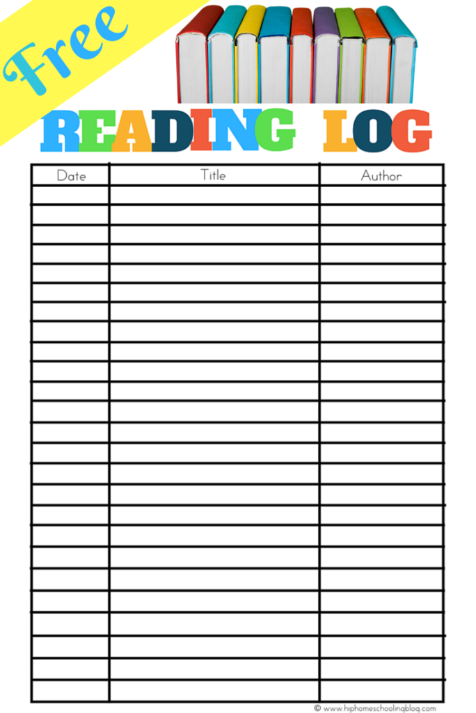 Editable High School Reading Log Template PDF | Wssufoundation