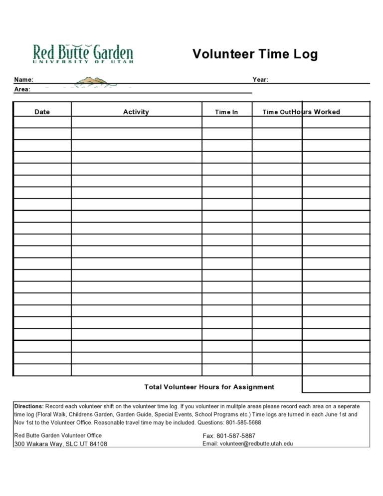 Editable School Counselor Daily Log Template PDF Sample | Wssufoundation