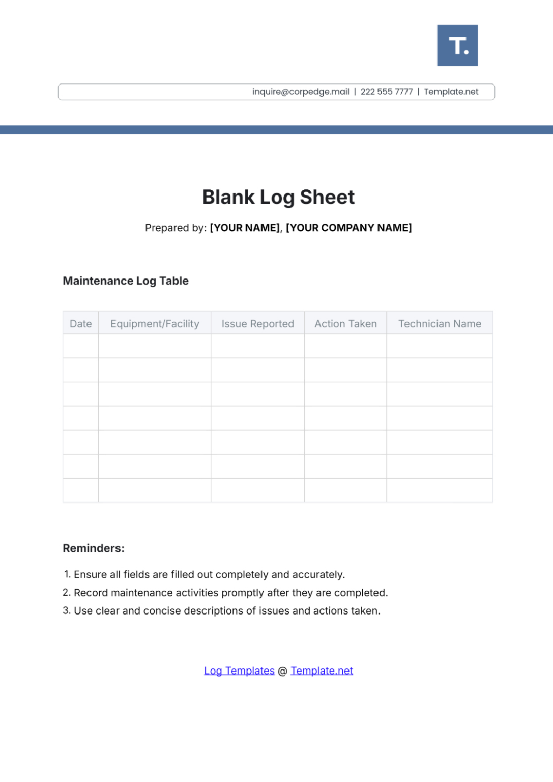 Printable Lost And Found Log Template PDF | Wssufoundation