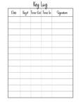 Office Log Book Template