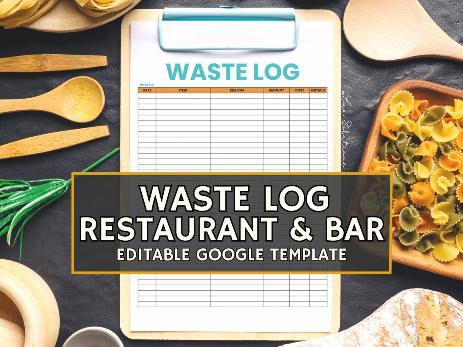 Free Blank Food Waste Log Template Excel | Wssufoundation