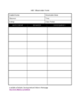 Science Observation Log Template