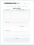 Special Education Daily Communication Log Template