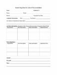 Brag Sheet Letter of Recommendation Template