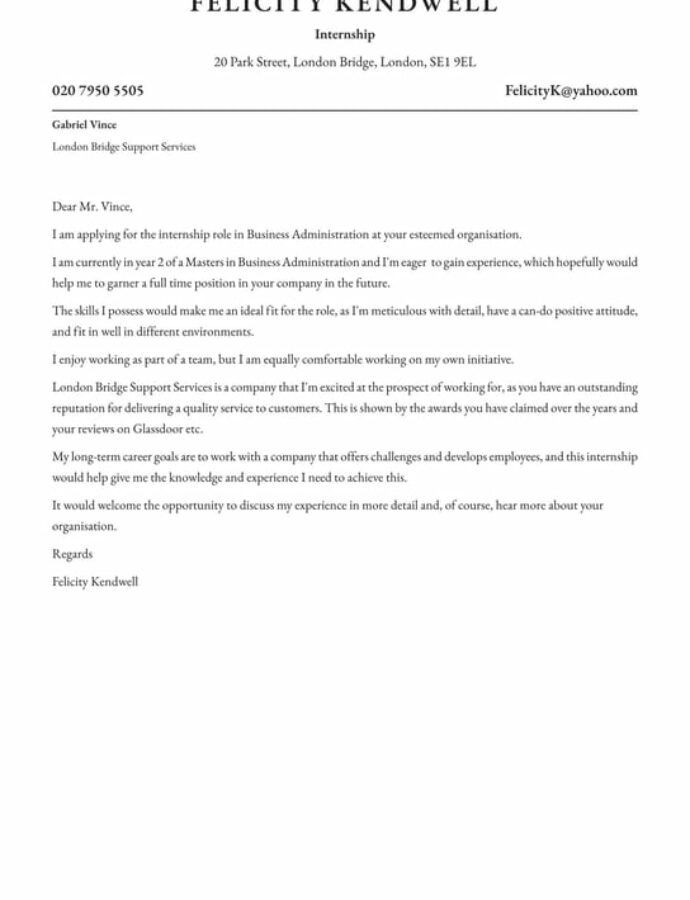 Apa Format Cover Letter Template