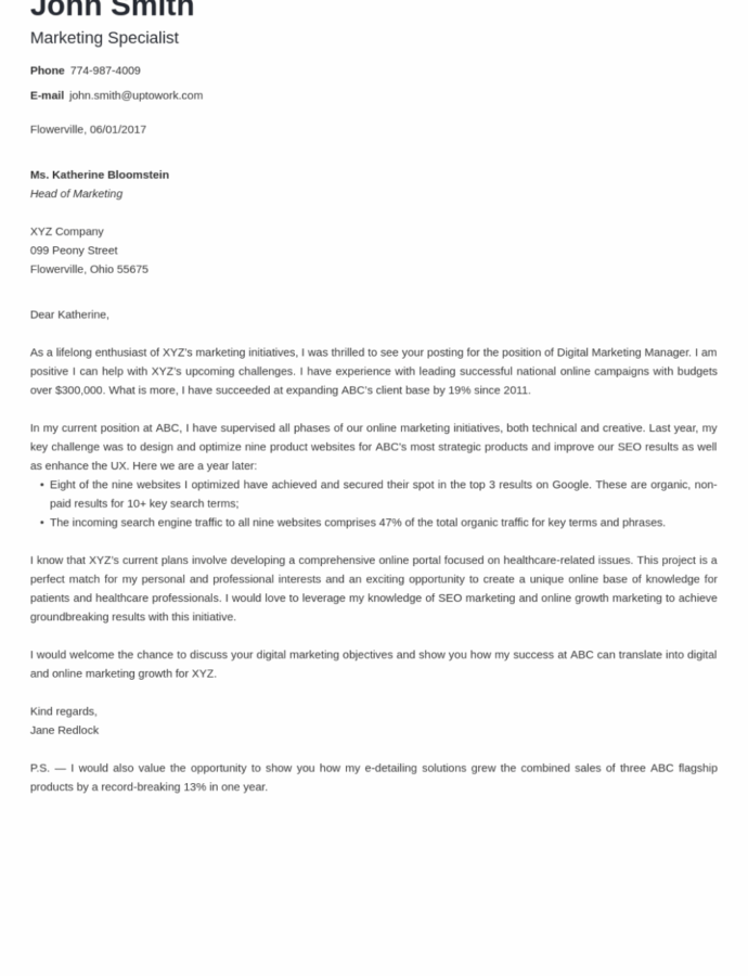 Apa Format Cover Letter Template